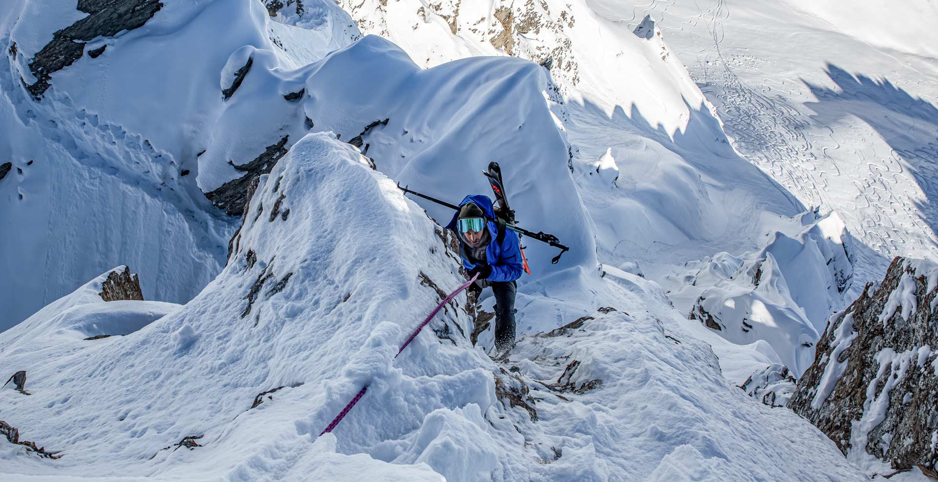 How to store your pole in steep terrain to climb better ...