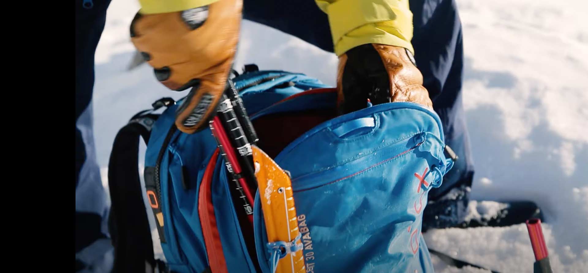 Packing safety equipment in your backpack for easy access ...